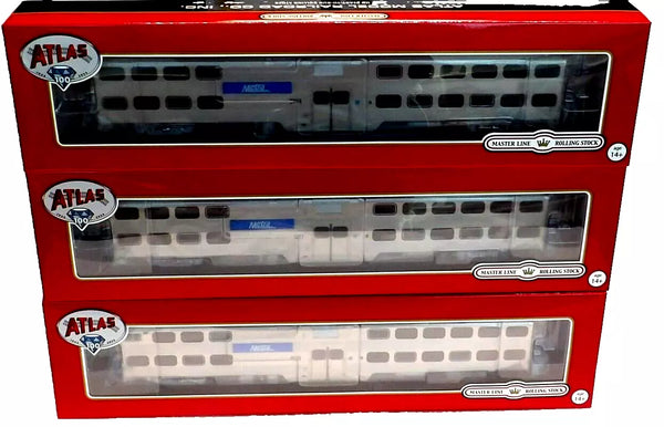 HO Atlas 20007055 Metra 8500/6000 Nippon Sharyo Bi-Level Commuter 3 Ca – Sidetrack Hobby