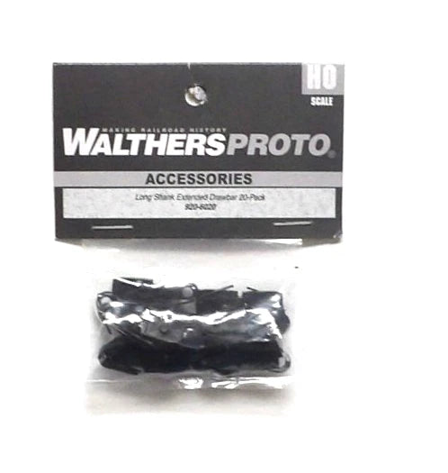 HO Scale Walthers Proto 920-6020 Long Shank Extended Drawbar 20-Pack – Sidetrack Hobby