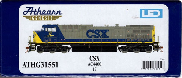 HO Scale Athearn Genesis 2 G31551 CSX #17 AC4400CW DCC Ready – Sidetrack Hobby