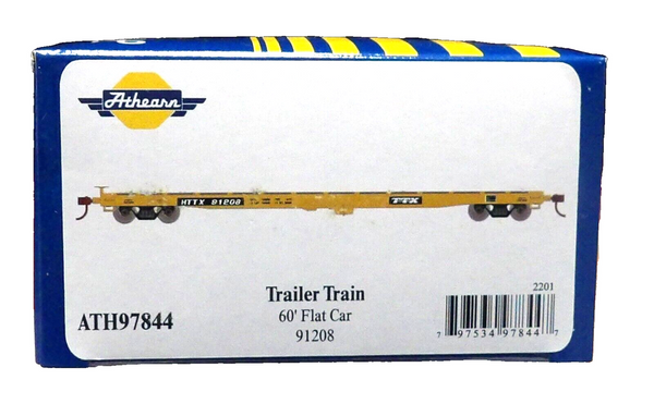 HO Scale Athearn 97844 Trailer Train Yellow TTX HTTX 9120860' Flat Car – Sidetrack Hobby