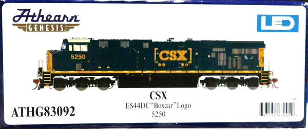 HO Scale Athearn Genesis G83092 CSX Boxcar Logo #5250 ES44DC DCC Ready – Sidetrack Hobby