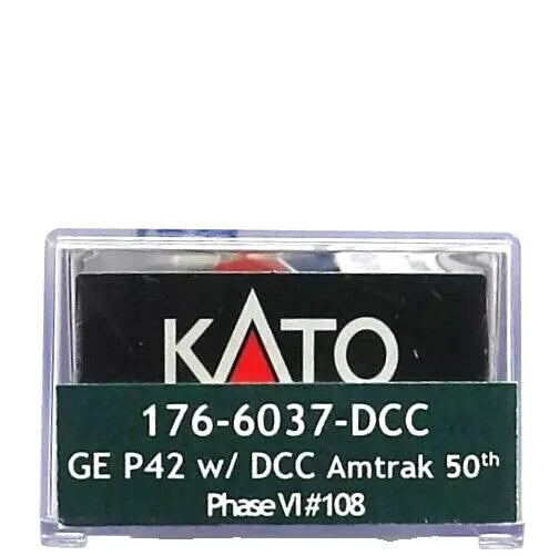 N Scale Kato 176-6037-DCC Amtrak 108 P42 Phase VI 50th Anniversary w/D – Sidetrack Hobby