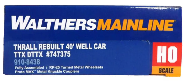 HO Scale Walthers MainLine 910-8438 Large black & white TTX logo w/yel – Sidetrack Hobby