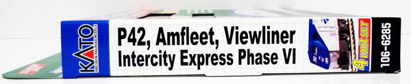 N Scale Kato 106-6285 Amtrak P42 Intercity Express Train Set – Sidetrack Hobby