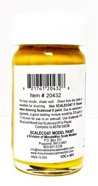 Scalecoat II S2043 EL Erie Lackawanna Yellow 2 oz Enamel Paint Bottle – Sidetrack Hobby