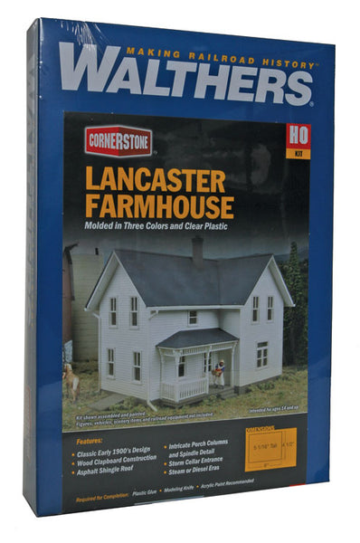 HO Scale Walthers Conerstone 933-3333 Lancaster Farmhouse Kit ...