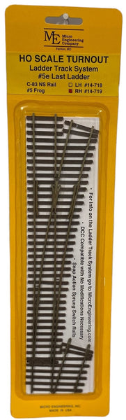 HO Scale Micro Engineering 14-719 Code 83 #5e Right-Hand Last Ladder T ...
