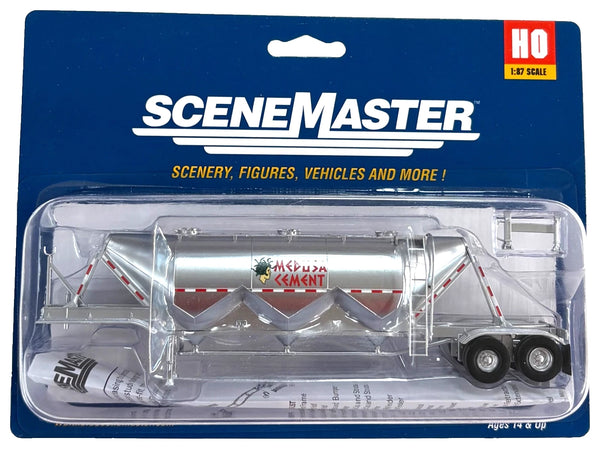 HO Scale Walthers SceneMaster 949-2621 Medusa Cement Dry Bulk Semi Tra ...