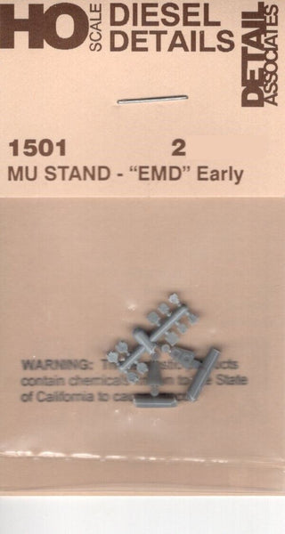 HO Scale Detail Associates 1501 MU Stand - "EMD" Early 2/pkg ...