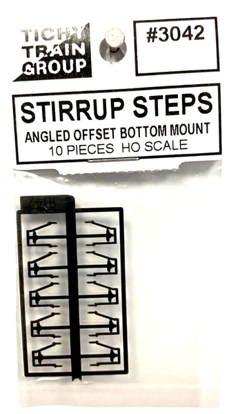 HO Scale Tichy Train Group 3042 Angled Offset Bottom Mount Car Stirrup ...