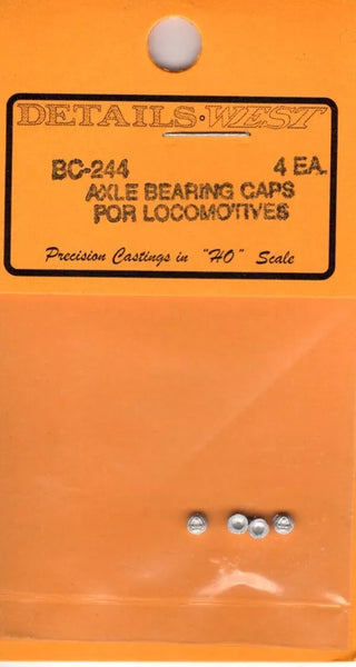 HO Scale Details West BC-244 Axle Bearing Caps for Locomotives 4 Ea ...