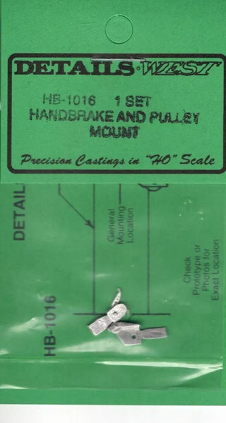 HO Scale Details West HB-1016 1 Set Handbrake and Pulley Mount ...