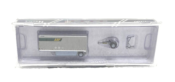 N Scale Trainworx 42893-05 ABF 28' Pup Van Trailer with Converter Doll ...