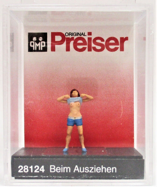 HO Scale Preiser Kg 28124 Lady/Woman Razing Shirt Undressing Figure ...