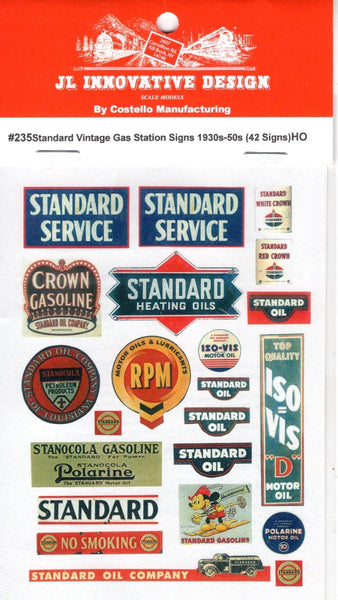 HO Scale JL Innovative Design 235 Standard Oil 1930-50 Vintage Gas Sta ...