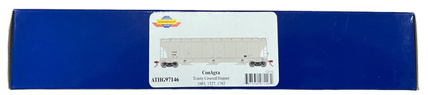 HO Scale Athearn G97146 ConAgra CAGX Trinity 3-Bay Covered Hopper Set ...