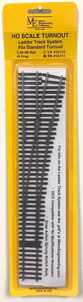 HO Scale Micro Engineering 14-711 Code 83 #5a Right Hand Ladder Track ...