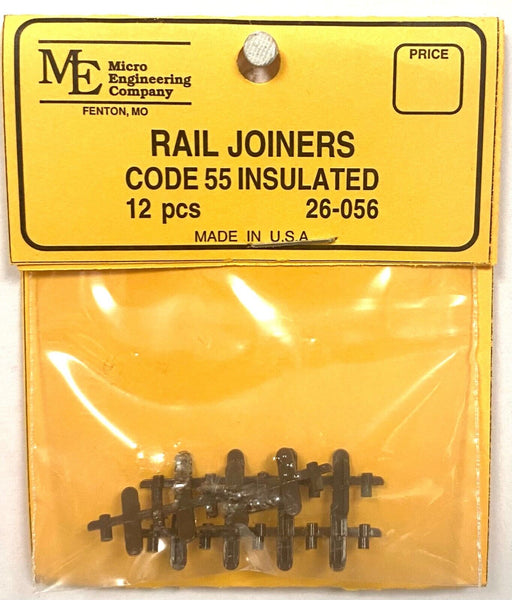 HO/N Scale Micro Engineering 26-056 Code 55 Insulated Rail Joiners pkg ...