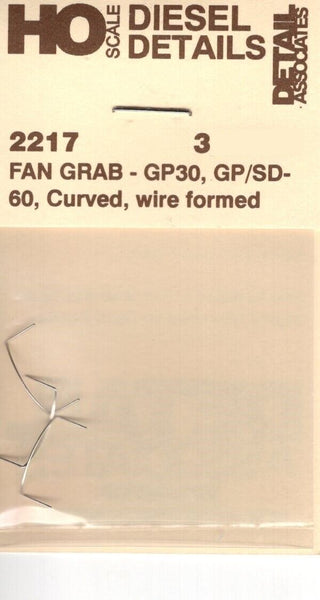 HO Scale Detail Associates 2217 Fan Grab - GP30, GP/SD-60, Curved, Wir ...