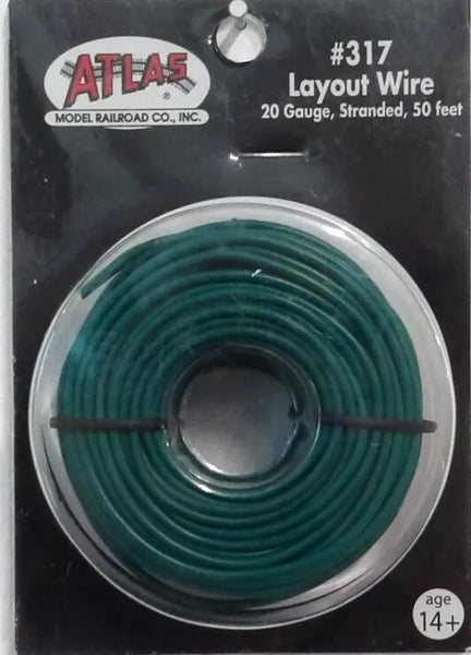 All Scale Atlas 317 Green Layout Wire 50' – Sidetrack Hobby
