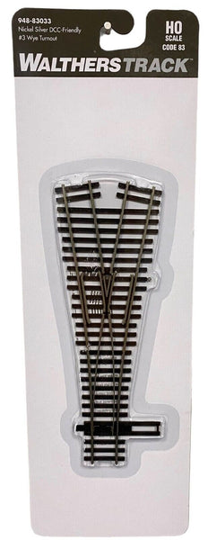 HO Scale Walthers 83033 Code 83 #3 Wye DCC Friendly Turnout – Sidetrack ...