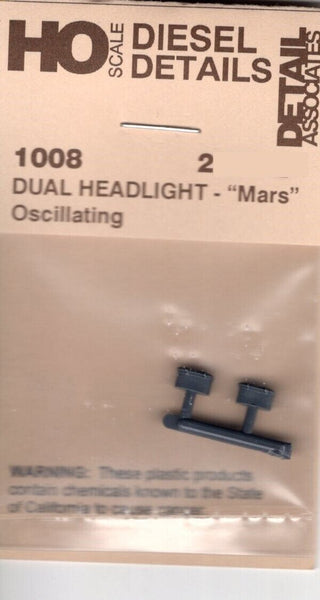 HO Scale Detail Associates 1008 Dual Headlight - "Mars" Oscillating 2 ...