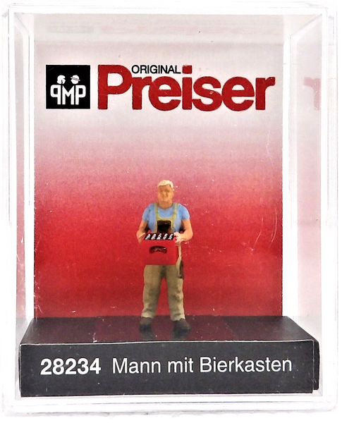 HO Scale Preiser Kg 28234 Man with/Caring Beer Crate Figure – Sidetrack ...
