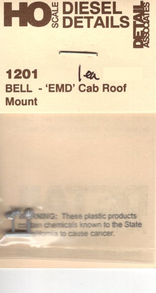 HO Scale Detail Associates 1201 Bell - 'EMD' Cab Roof Mount 1 Each ...