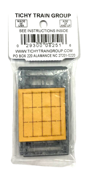 HO Scale Tichy Train Group 8251 1/1 Double Hung Window w/Fancy Top Tri ...