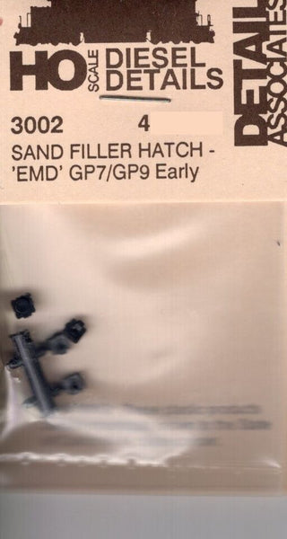 HO Scale Detail Associates 3002 Sand Filler Hatch - 'EMD' GP7/GP9 Earl ...