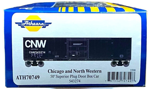 HO Athearn 70749 Chicago Northwestern C&NW 543274 50' Superior Plug Do ...