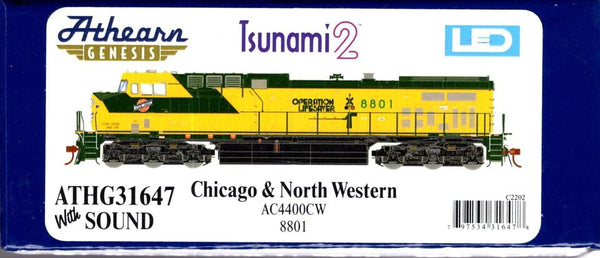 HO Athearn Genesis 2 G31647 CNW Chicago Northwestern 8801 AC4400CW w/D ...