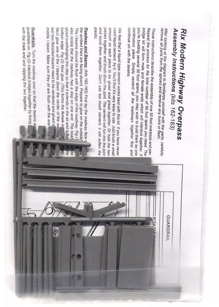 N Scale Rix Products 628-162 50' Deck w/Pier Modern Highway Overpass K ...