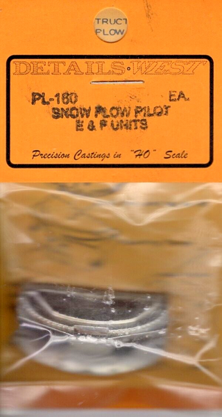HO Scale Details West PL-160 Snow Plow Pilot E & F Units – Sidetrack Hobby