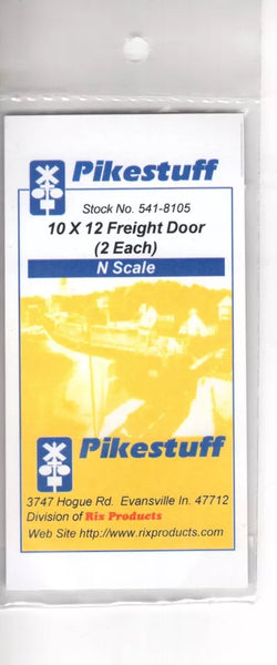 N Scale Pikestuff 541-8105 10 x 12 Freight Door 2 Each – Sidetrack Hobby