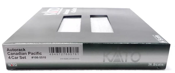 N Scale Kato 106-5510 Canadian Pacific CP Aluminum Enclosed Auto Rack ...