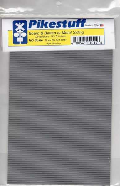 HO Scale Pikestuff 541-1014 Board & Batten or Metal Siding – Sidetrack ...