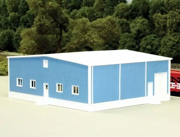 N Scale Pikestuff 541-8013 Blue 70' x 60' Tri Star Industries Building ...