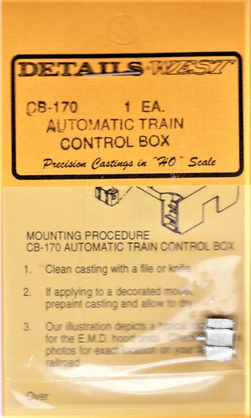 HO Scale Details West CB-170 Automatic Train Control Box for Hood Unit ...