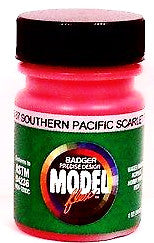 Badger Model Flex 16-37 SP Southern Pacific Scarlet Red 1 oz Acrylic P ...