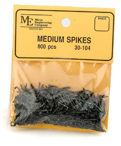 Micro Engineering 30104 Model Railroad Spikes Medium 3/8" 800/ pcs ...