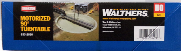 HO Scale Walthers Cornerstone 933-2860 Motorized 90' Turntable Kit ...