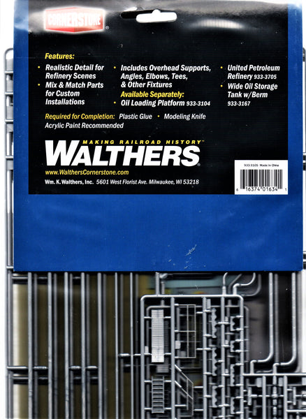 HO Scale Walthers Cornerstone 933-3105 Piping Kit – Sidetrack Hobby