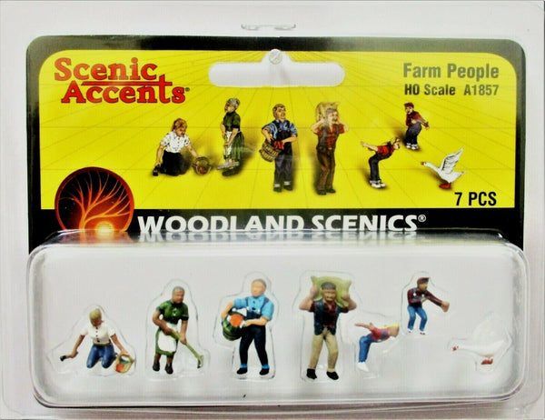 HO Scale Woodland Scenics A1857 Farm People Figures (7) pcs – Sidetrack ...