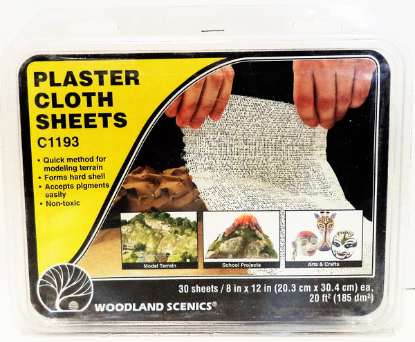 Woodland Scenics C1193 Sub Terrain System Plaster Cloth Sheets ...