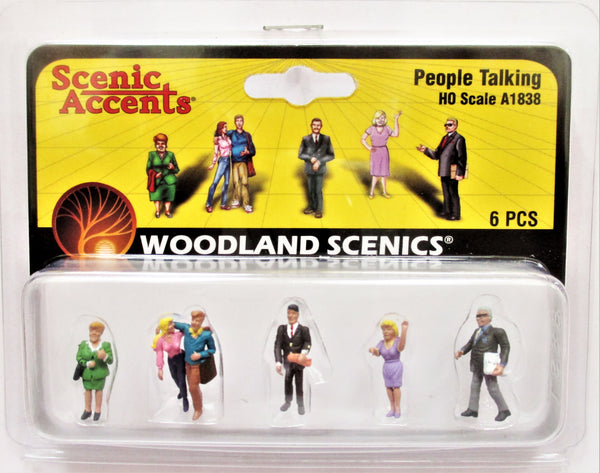 HO Scale Woodland Scenics A1838 People Talking Figures (6) pcs ...