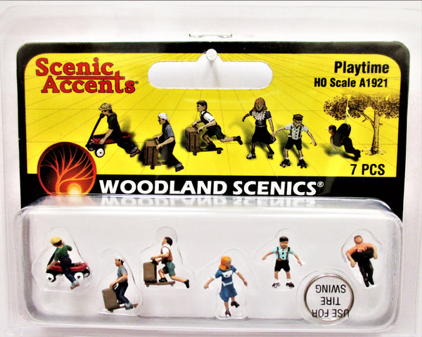 HO Scale Woodland Scenics A1921 Kids Children Playtime Figures (7) pcs ...