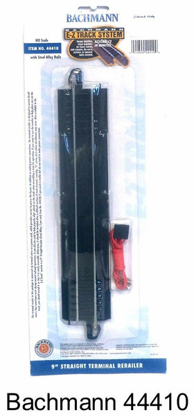 HO Scale Bachmann 44410 9" Straight Terminal Steel E-Z Track ...