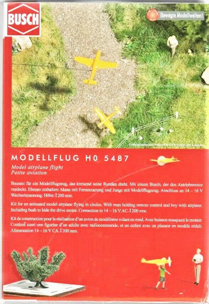 HO Scale Busch Gmbh & Co Kg 5487 Animated Model R/C Airplane Kit/Scene ...