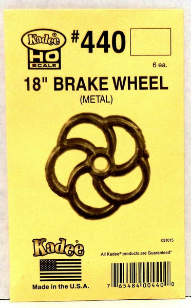 HO Scale Kadee #440 Freight Car Metal Brake Wheel (6) Pcs – Sidetrack Hobby